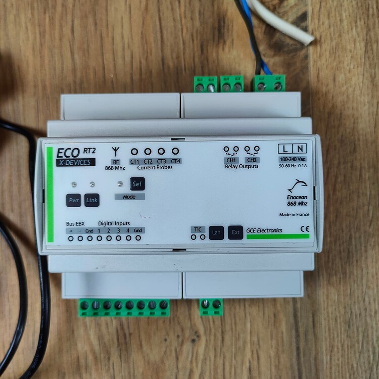 Vente Eco-Devices RT2 avec 4 pinces ampèremétriques 50A. Belgique - Eco-Devices - Téléinfo - GCE ...
